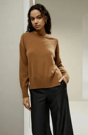 Lilysilk Crew Neck Cashmere Pullover