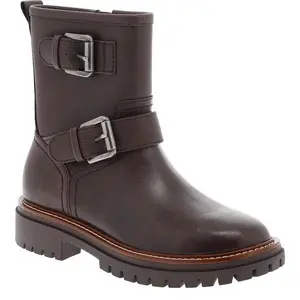 Mia Florence Leather Boots - Chocolate