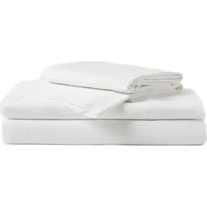 PACT Organic Cool-air Percale Sheet Set - White