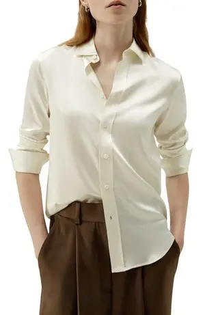 LILYSILK Lilysilk Tailored Button-Down Silk Shirt