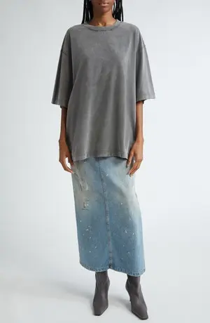 Acne Studios Exford Oversized T-shirt - Faded Black