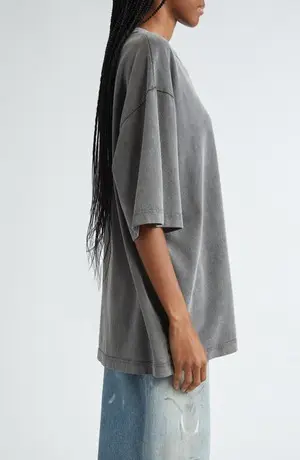 Acne Studios Exford Oversized T-shirt - Faded Black