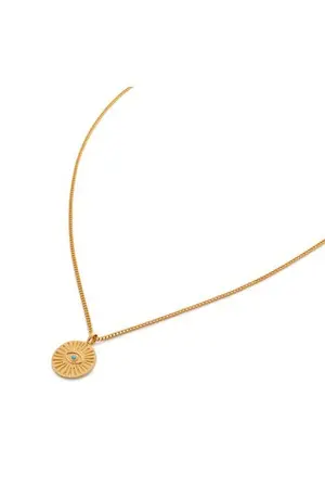 Monica Vinader Evil Eye Pendant Necklace
