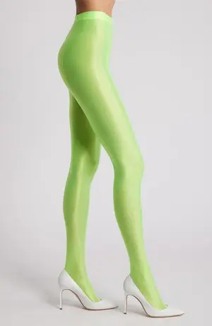 HIGH HEEL JUNGLE Mercury Tights - Lime
