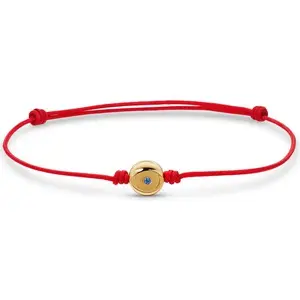 David Yurman David Yurman Evil Eye Cord Bracelet Red / Gold / Sapphire