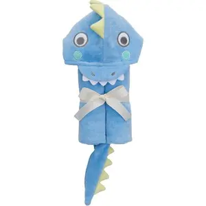 ELEGANT BABY Terry Velour Hooded Sea Serpent Towel - Blue