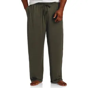 HARBOR BAY BY DXL Knit Open-hem Pants - Grape Leaf