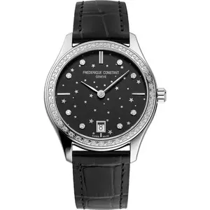 FREDERIQUE CONSTANT FREDERIQUE CONSTANT Classic Diamond Strap Watch Silver