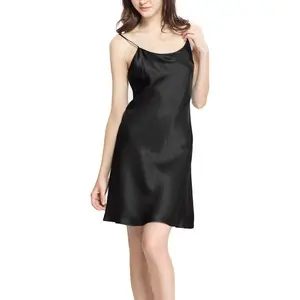 Lilysilk Short Silk Chemise - Black