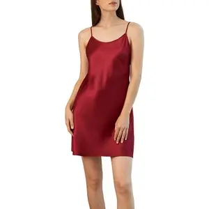 Lilysilk Short Silk Chemise - Claret