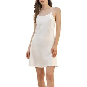 Lilysilk Short Silk Chemise - Natural White