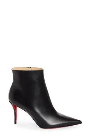CHRISTIAN LOUBOUTIN Apostropha Pointed Toe Bootie - Black