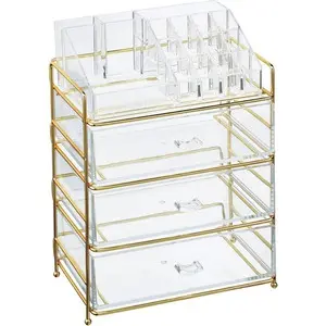 MDesign Plastic Cosmetic Storage Organizer Caddy