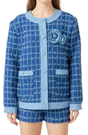 ENDLESS ROSE Endless Rose Tweed Jacket