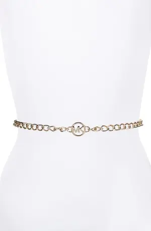 MICHAEL KORS MICHAEL Michael Kors Logo Chain Belt