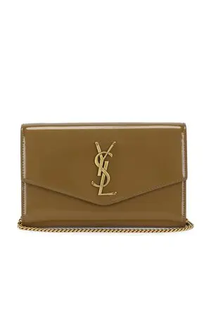 Saint Laurent Wallet On Chain In Tan