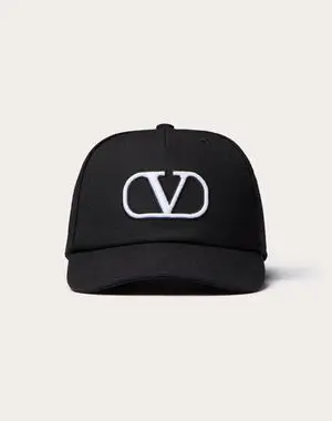 Valentino Garavani Vlogo Signature Baseball Cap - Black | Editorialist