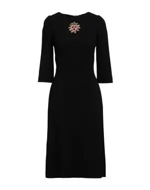 Dolce & Gabbana Midi Flared Dress - Black
