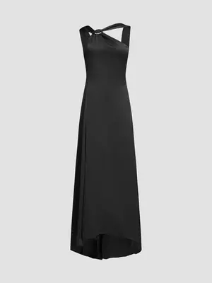 Halston Genevieve Satin Gown