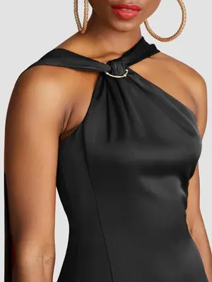 Halston Genevieve Satin Gown