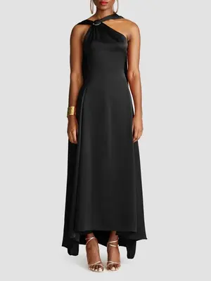 Halston Genevieve Satin Gown