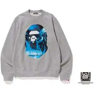 A BATHING APE X Predator Ape Head Crewneck Sweatshirt