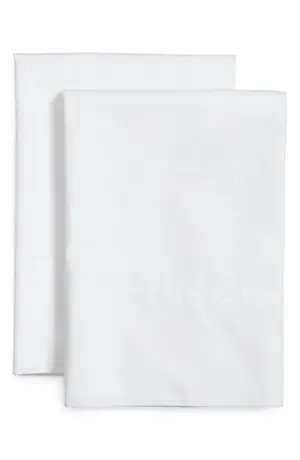 Nordstrom Organic Cotton Percale Pillowcases - White