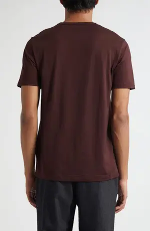 Sunspel Cotton Crewneck T-shirt - Bakelite