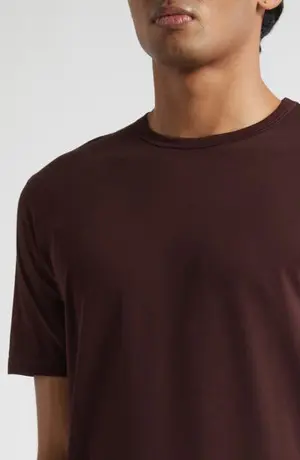 Sunspel Cotton Crewneck T-shirt - Bakelite