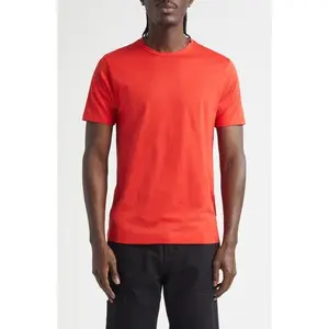 Sunspel Cotton Crewneck T-shirt - Bright Red