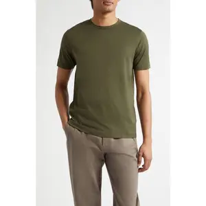 Sunspel Cotton Crewneck T-shirt - Deep Olive