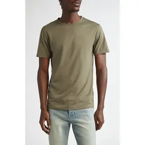 Sunspel Cotton Crewneck T-shirt Khaki