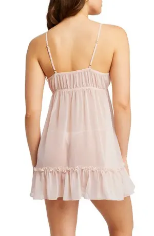 Rya Collection Love Joy Babydoll Chiffon Chemise & Thong