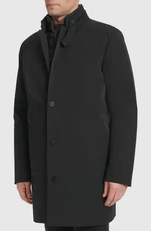 Cole Haan 3-in-1 Water Resistant Rain Coat - Black