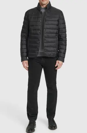 Cole Haan 3-in-1 Water Resistant Rain Coat - Black
