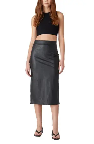 Blanknyc Faux Leather Midi Skirt
