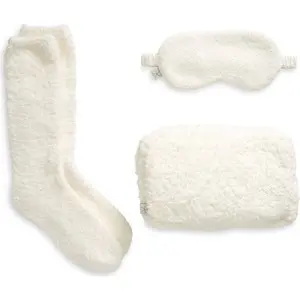 Barefoot Dreams Barefoot Dreams CozyChic® Eye Mask And Socks Set Pearl