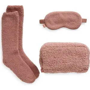 Barefoot Dreams Cozychic® Eye Mask And Socks Set - Terra