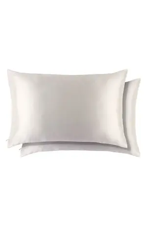 Slip Set Of 2 Silk Queen Pillowcases $230 Value - White