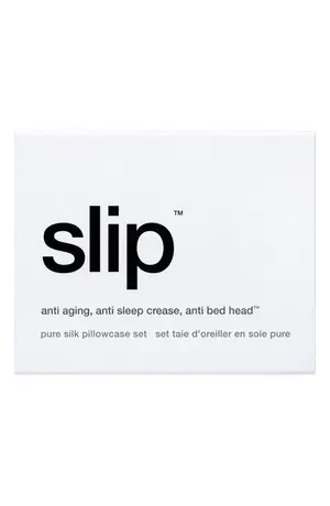 Slip Set Of 2 Silk Queen Pillowcases $230 Value - White