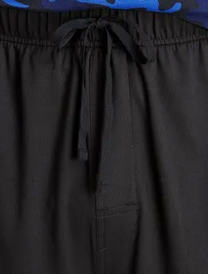 HARBOR BAY BY DXL Jersey Knit Shorts - Black