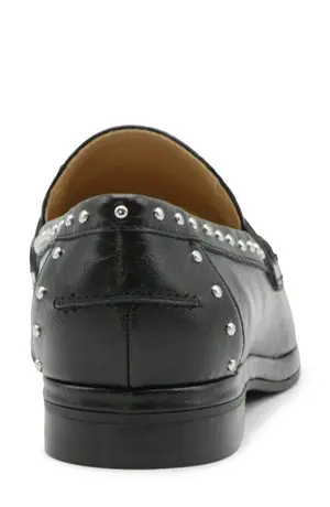 Charles By Charles David Basile Studded Penny Loafer - Black Distressed
