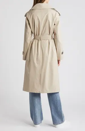 Sam Edelman Belted Trench Coat - Oat