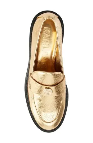 Karl Lagerfeld Paris Rylyn Metallic Loafer