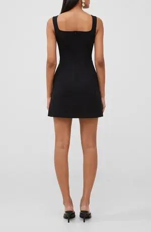 French Connection Ruth Whisper A-line Mini Dress - Blackout