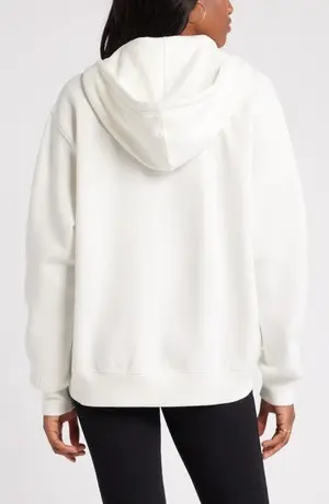 Bp. Oversized Zip Fleece Hoodie - Ivory