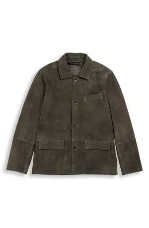 Rodd & Gunn Somerset Suede Shirt Jacket - Mouse
