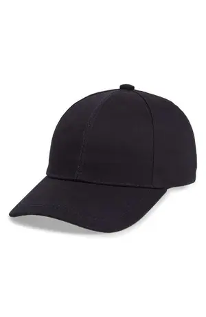 Vince Solid Twill Baseball Cap Costal Blue