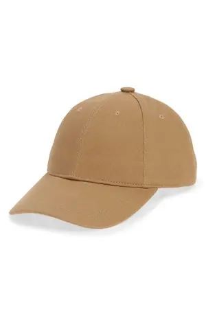 Vince Solid Twill Baseball Cap Vicuna