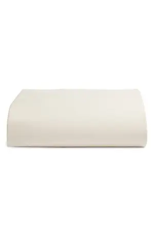 Nordstrom 400 Thread Count Organic Cotton Fitted Sheet Ivory Whitecap